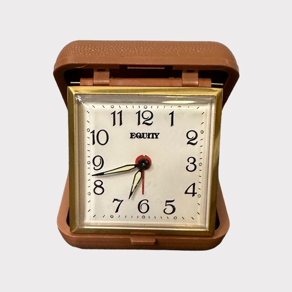 Equity | Other | Vintage Equity Folding Portable Windup Alarm Clock ...